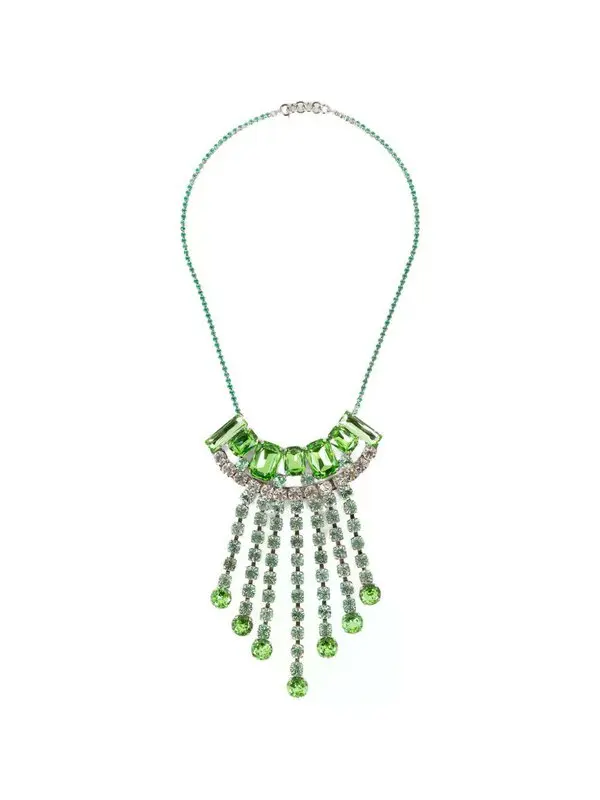 Dries Van Noten Embellished Statement Necklace - Silver