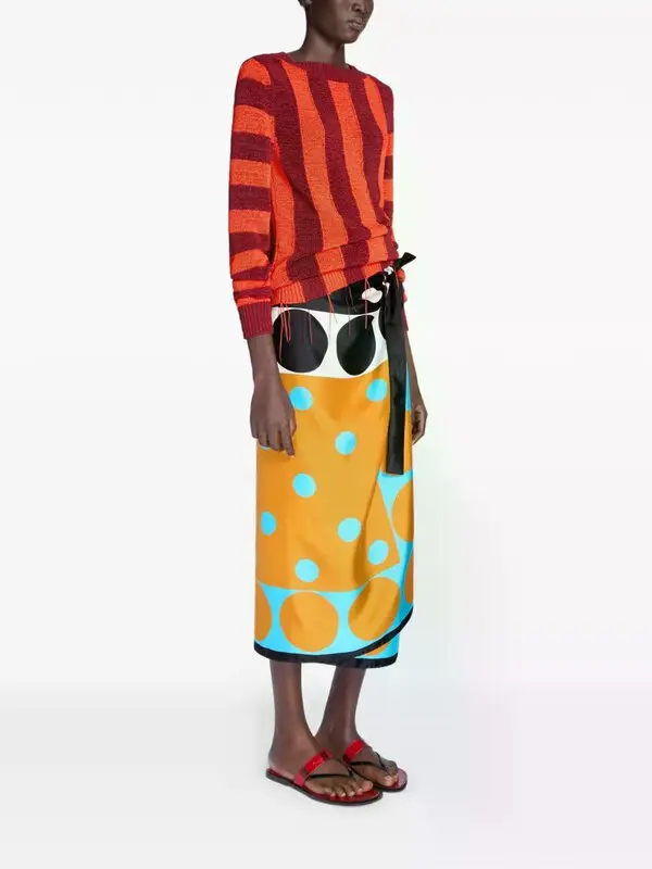 Dries Van Noten Striped Crew Neck Sweater