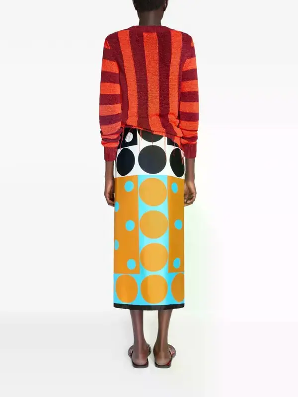 Dries Van Noten Striped Crew Neck Sweater