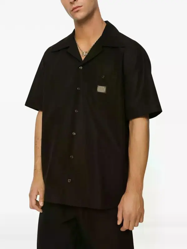 Dolce & Gabbana Cotton Hawaiian Shirt With Branded Tag