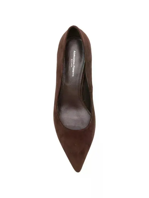 ADRIANNA FERETTI Pointed-toe Suede Pumps