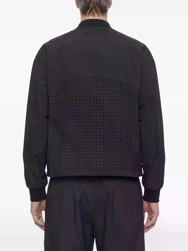 Herno Perforated Panel Bomber Jacket - Black