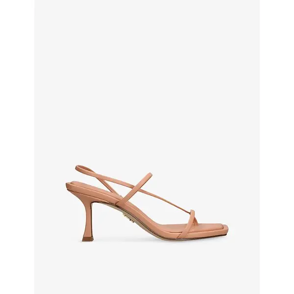 Steve Madden Locke Faux-leather Heeled Sandals - Tan