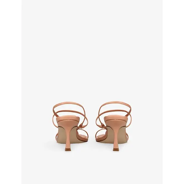 Steve Madden Locke Faux-leather Heeled Sandals - Tan
