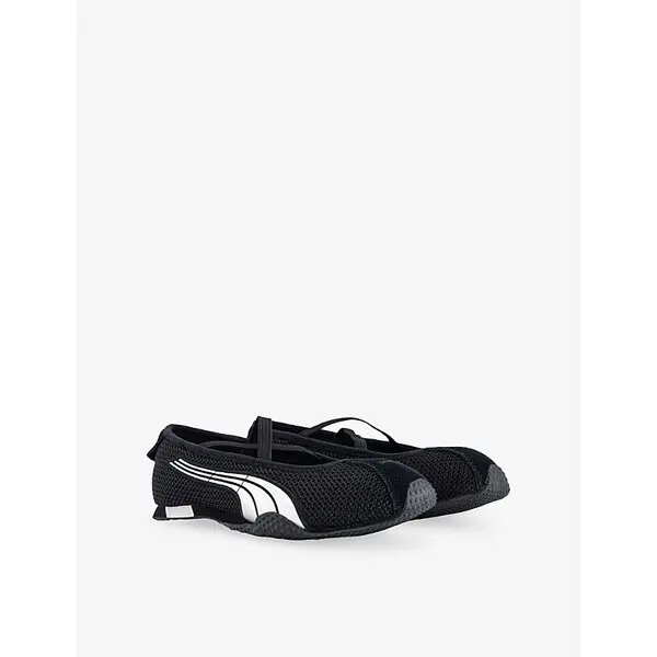 PUMA H-street Mesh Ballet Flats - Black Silver