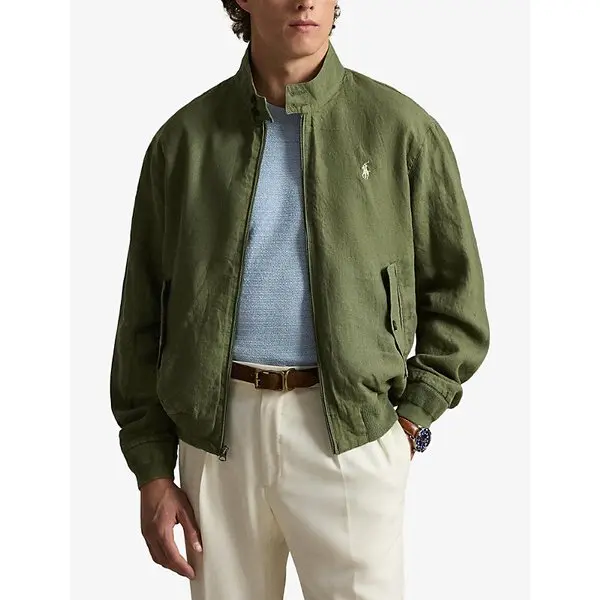 Polo Ralph Lauren Zip-up Linen Jacket - Garden Trail