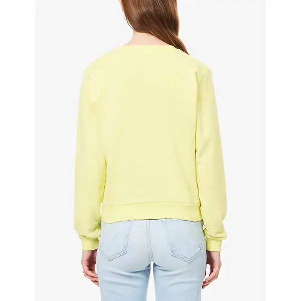 MOTHER Graphic Print Cotton Sweatshirt