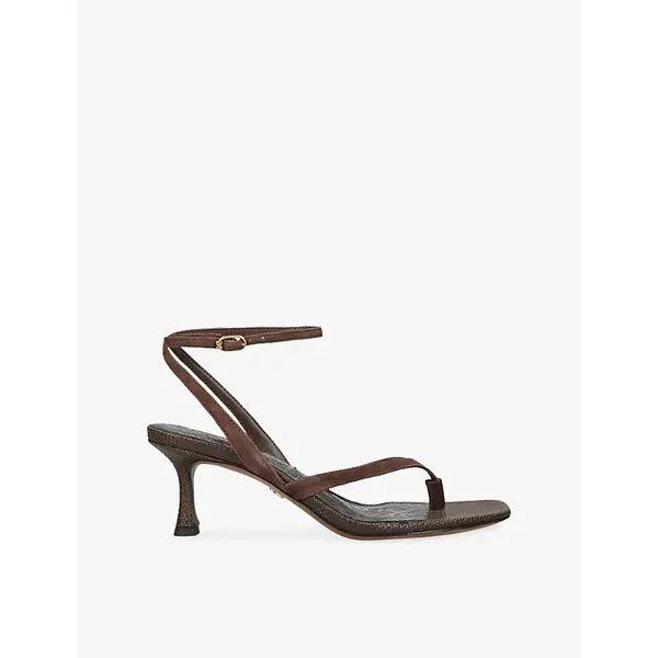 Sam Edelman Suede Heeled Sandals - Brown
