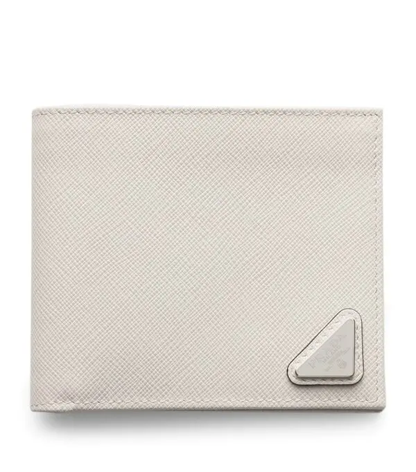 Prada Saffiano Leather Wallet - Neutral