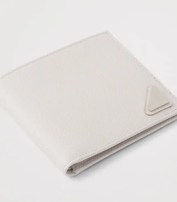 Prada Saffiano Leather Wallet - Neutral