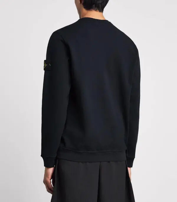 Stone Island Cotton Compass Sweatshirt - Navy