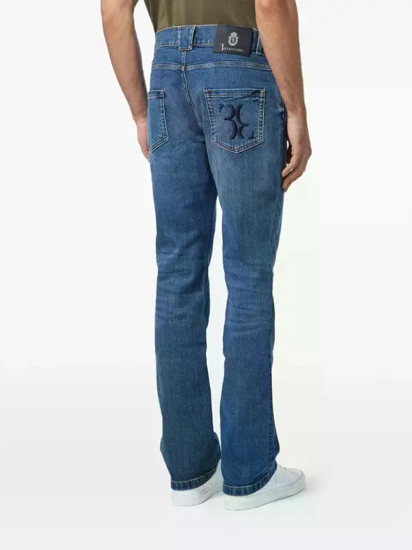 BILLIONAIRE Embroidered Five-pocket Jeans