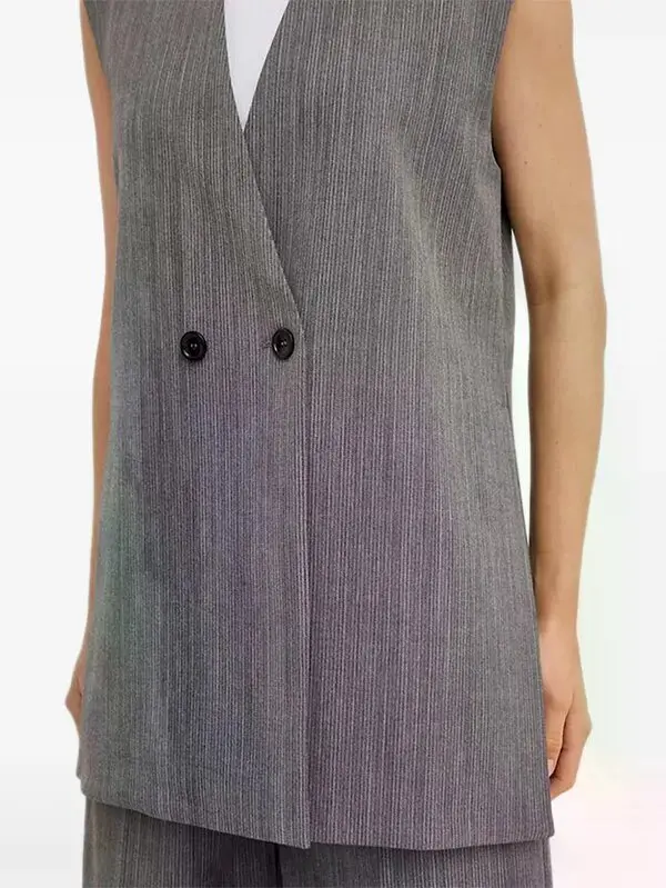 LOVECHILD Striped Double-breasted Waistcoat
