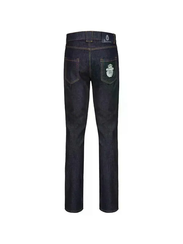 BILLIONAIRE Logo Embroidered Jeans