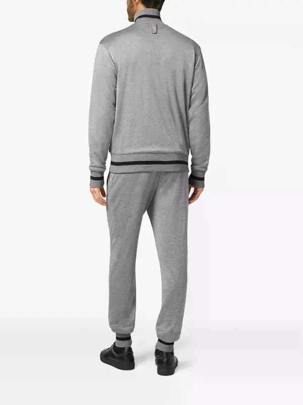 BILLIONAIRE Stripe-detail Tracksuit - Grey