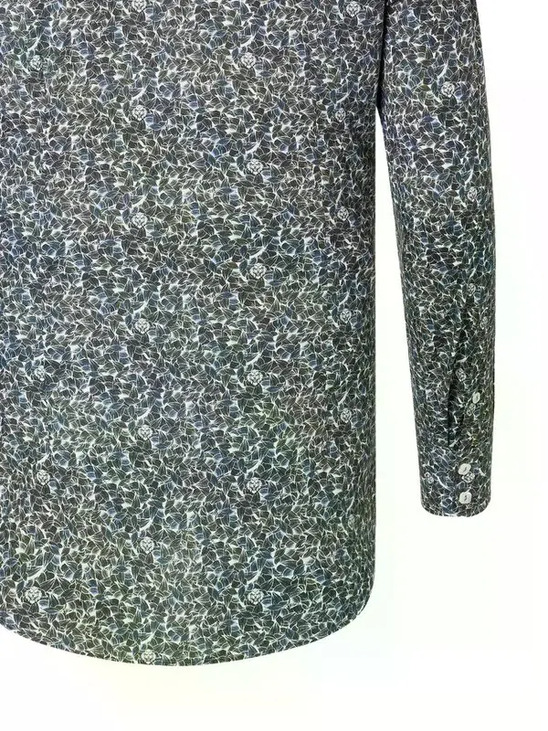 BILLIONAIRE Jason Floral Print Shirt - Grey