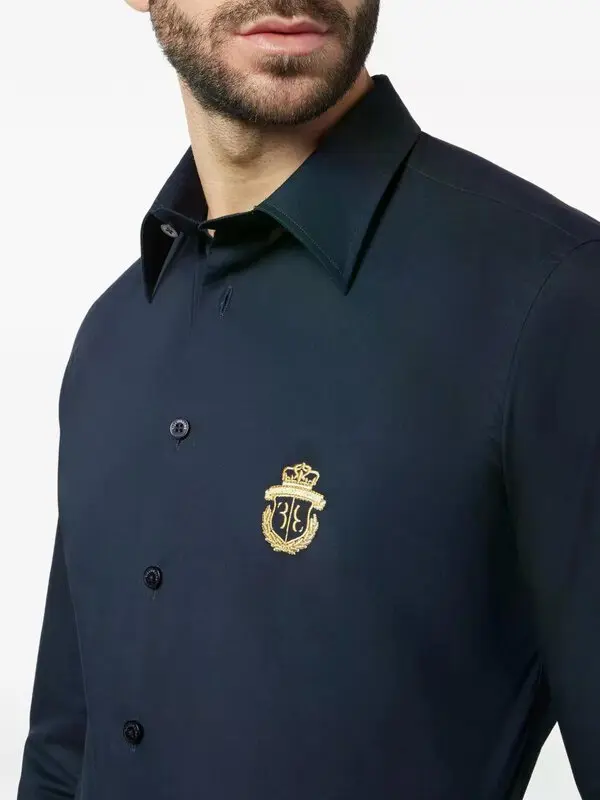 BILLIONAIRE Monogram Embroidered Shirt