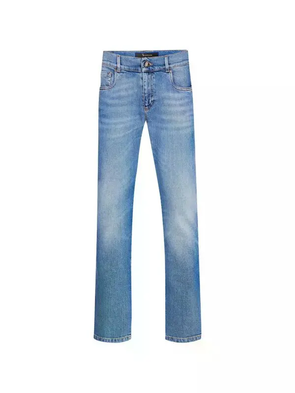 BILLIONAIRE Embroidered Slim Fit Jeans - Blue