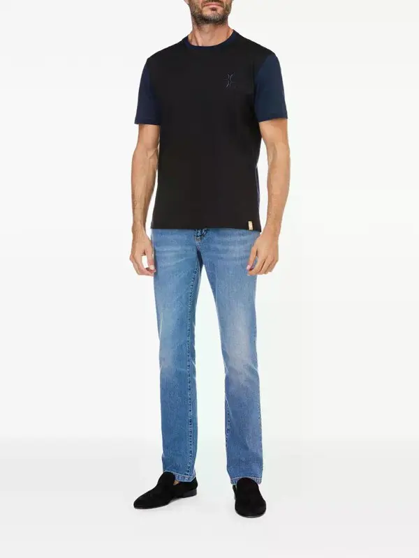BILLIONAIRE Embroidered Slim Fit Jeans