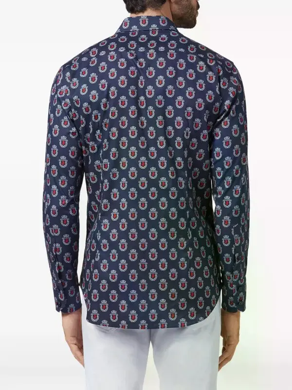 BILLIONAIRE Lion Rampant Print Shirt
