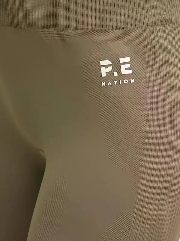 P.E Nation Logo-detail Leggings - Green