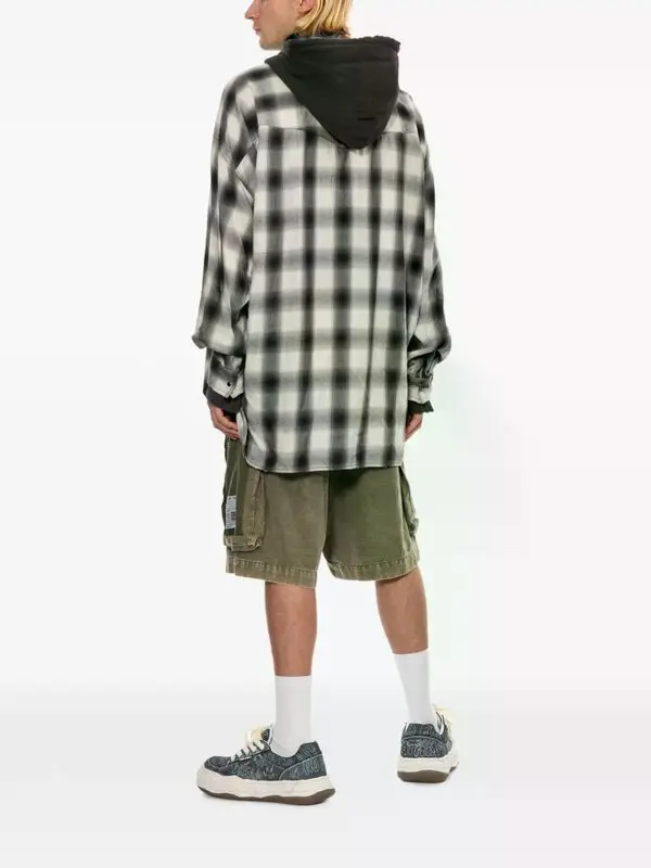 Mihara Yasuhiro Hooded Checked Shirt