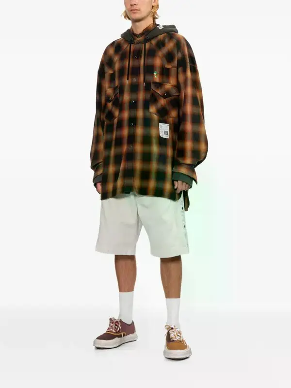 Mihara Yasuhiro Hooded Checked Shirt