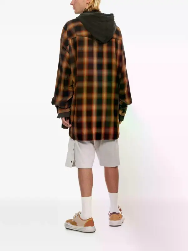 Mihara Yasuhiro Hooded Checked Shirt