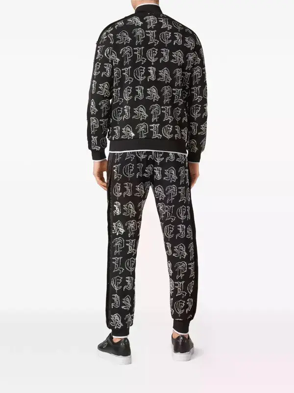 Philipp Plein Gothic Plein Zip-up Tracksuit - Black