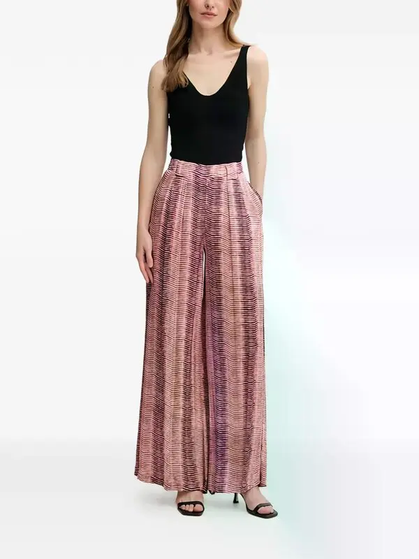 HOSS INTROPIA All-over Patterned Pleated Trousers