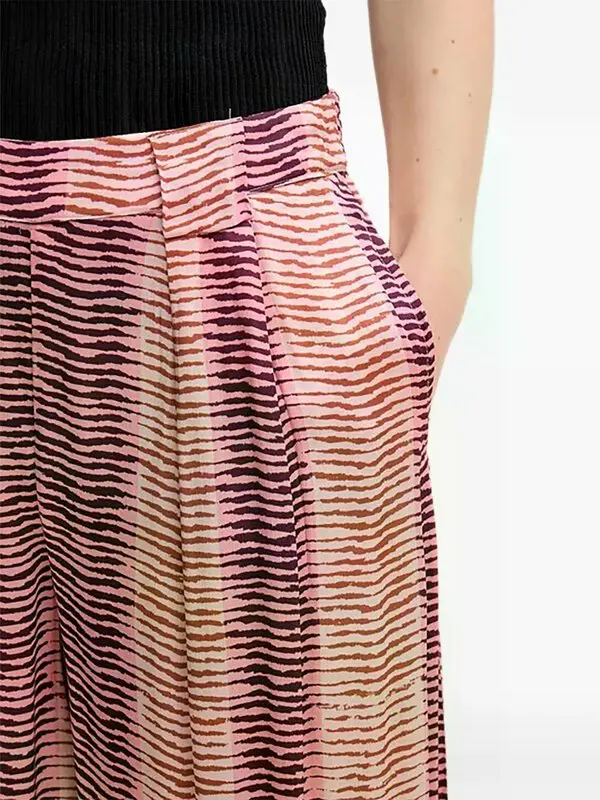 HOSS INTROPIA All-over Patterned Pleated Trousers