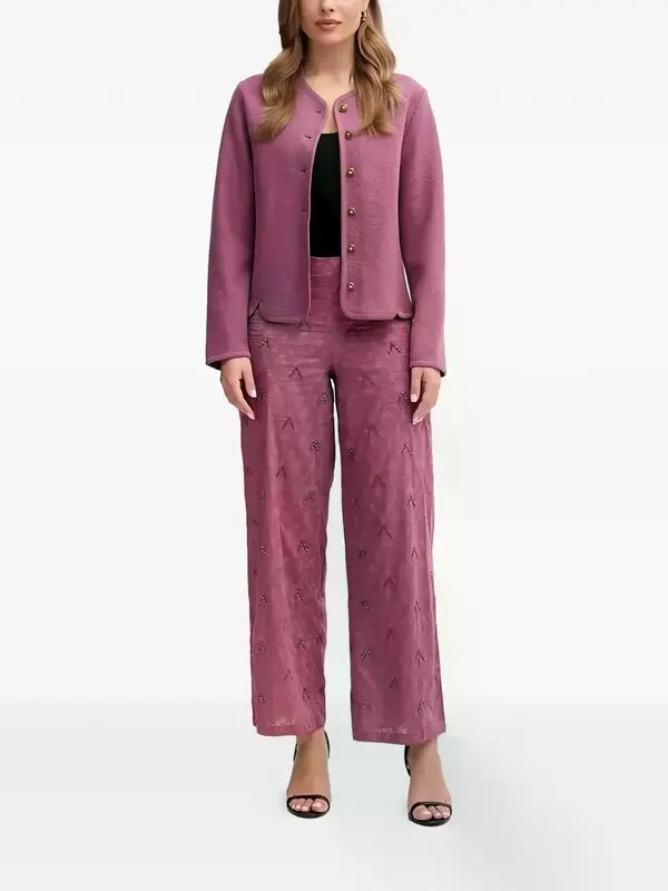 HOSS INTROPIA Embellished Wide-leg Trousers