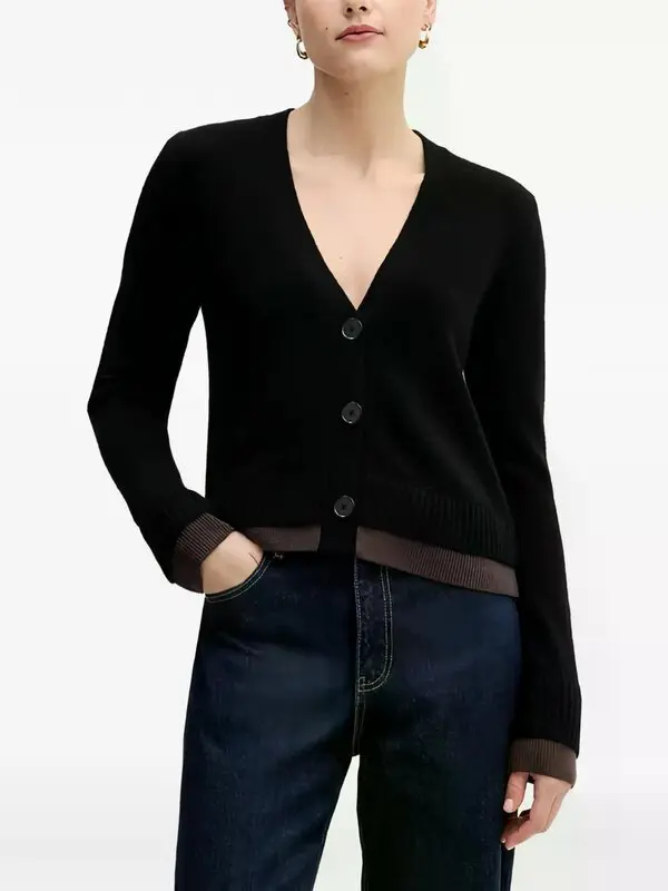 Sisley V-neck Buttoned Cardigan