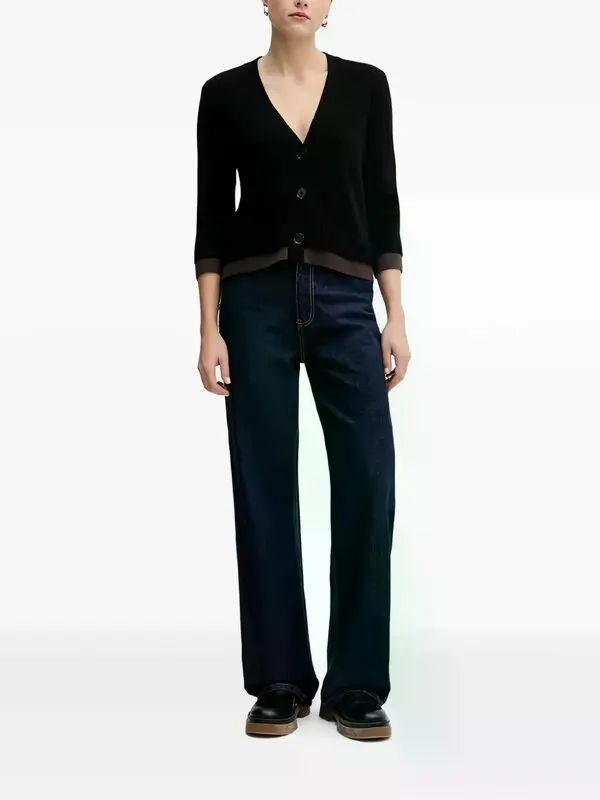 Sisley V-neck Buttoned Cardigan