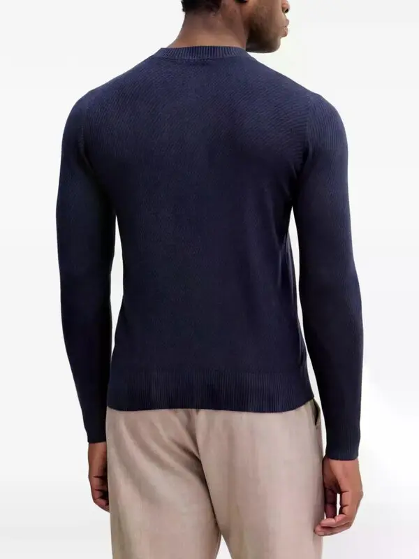 Sisley Textured Crew Neck Sweater