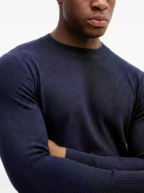 Sisley Textured Crew Neck Sweater