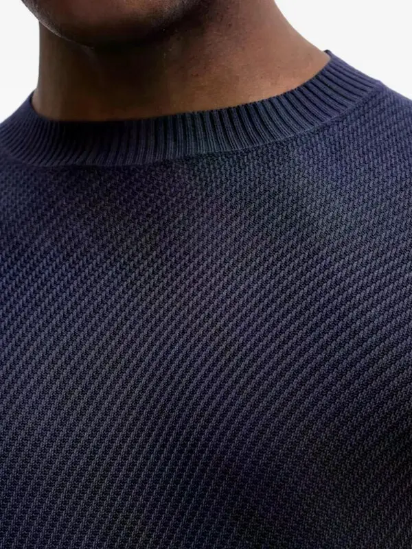 Sisley Textured Crew Neck Sweater