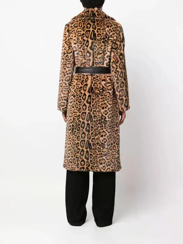 Philipp Plein Leopard Print Faux Fur Coat
