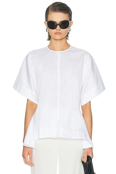 Brandon Maxwell Tyler Poplin Top