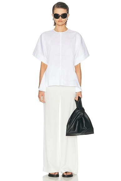 Brandon Maxwell Tyler Poplin Top