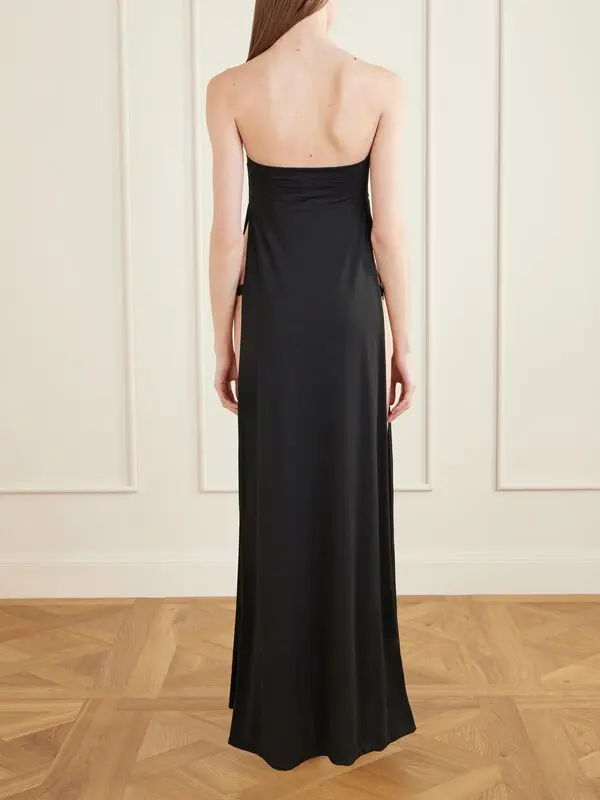 TALLER MARMO Penelope Strapless Stretch-jersey Coverup