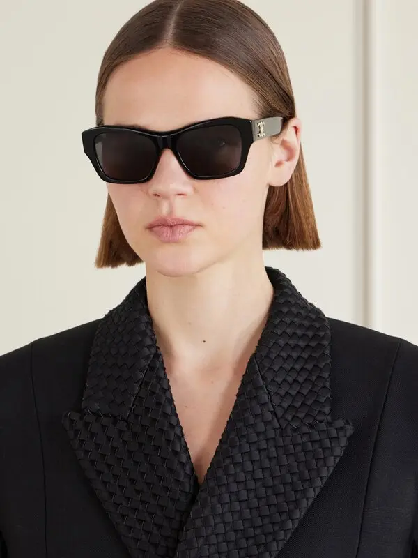 Celine Triomphe Square-frame Acetate Sunglasses