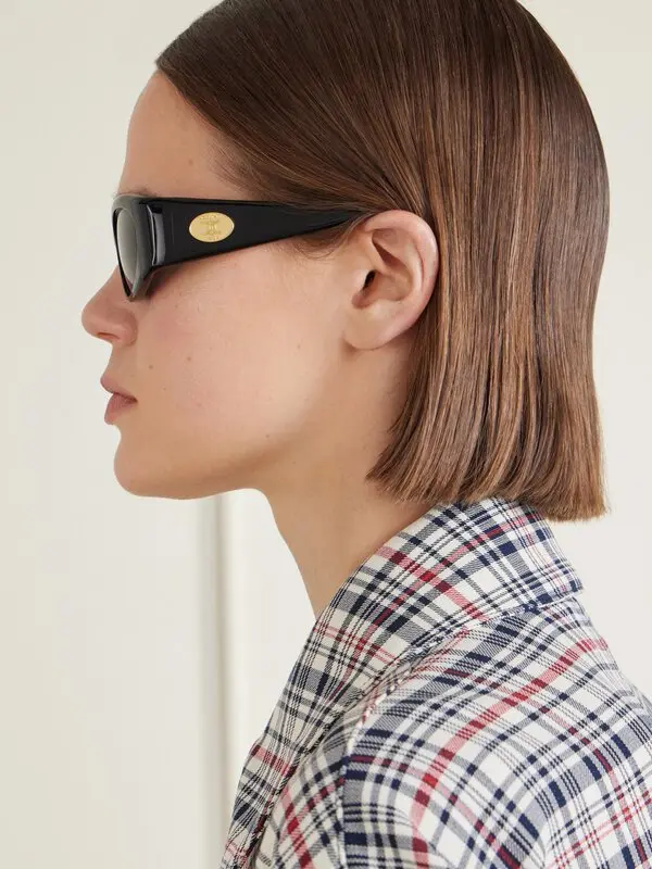 Celine Journey Round-frame Acetate Sunglasses - Black