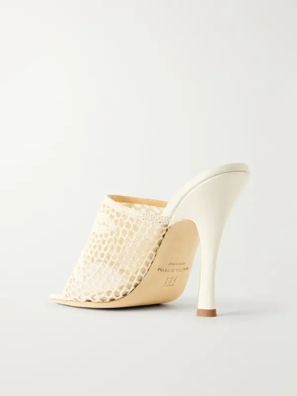 Magda Butrym Crocheted High Heel Sandals - Neutrals