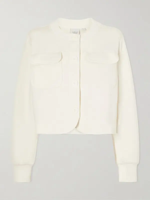 Varley Cropped Cardigan - Neutrals