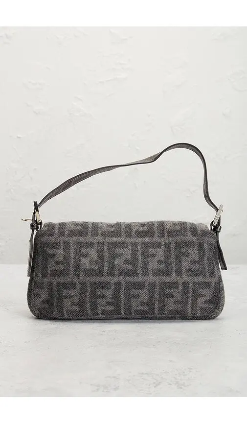 FWRD RENEW Fendi Zucca Baguette Shoulder Bag