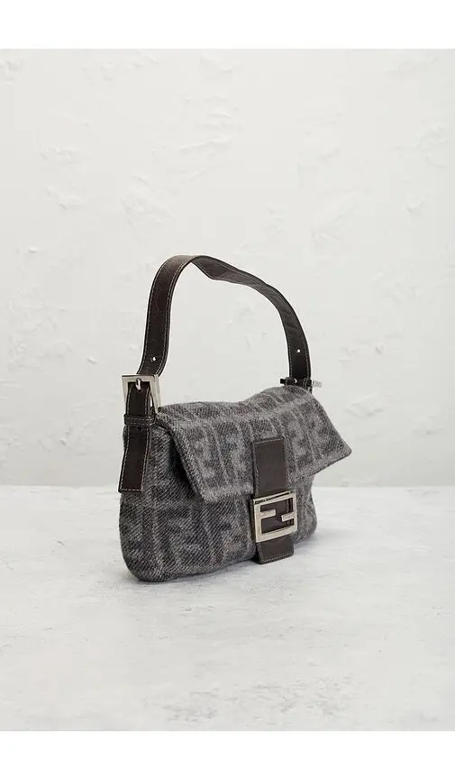 FWRD RENEW Fendi Zucca Baguette Shoulder Bag