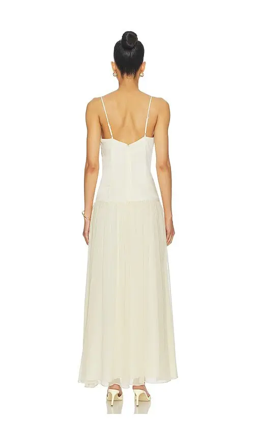 Bardot Linara Halter Neck Maxi Dress - Ivory