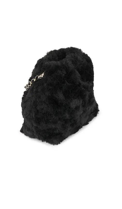 OLGA BERG Philippa Faux Fur Top Handle Bag
