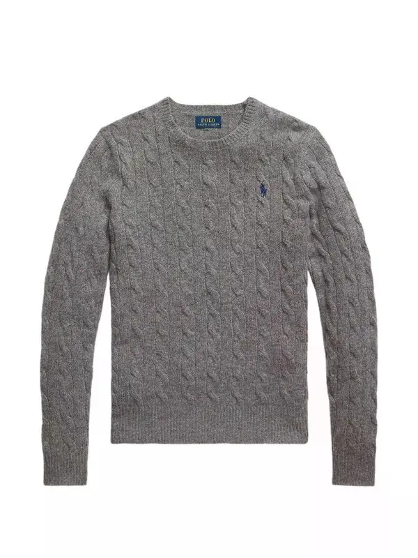 Polo Ralph Lauren Cable Knit Crew Neck Sweater - Grey
